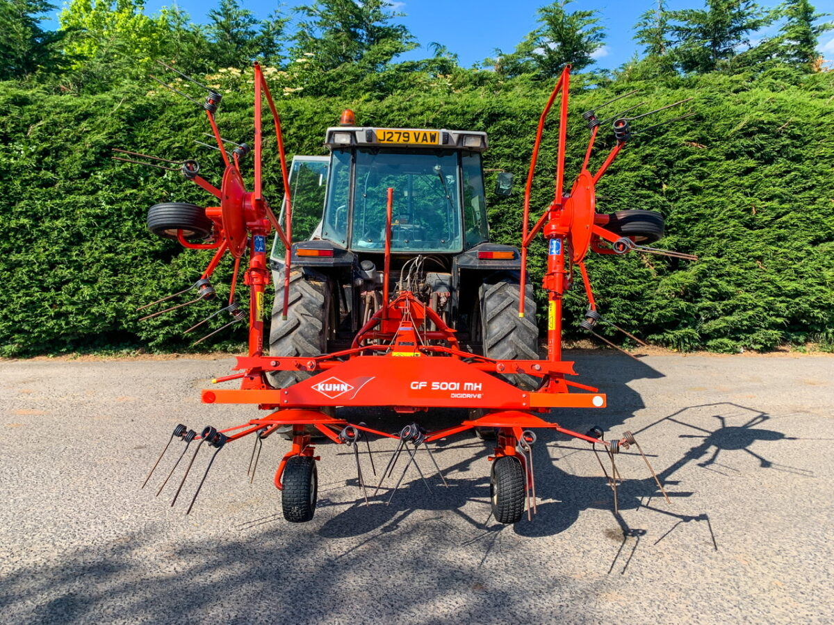 Kuhn GF 5001 MH Digidrive - 4 rotor tedder - Pallisers of Hereford Ltd