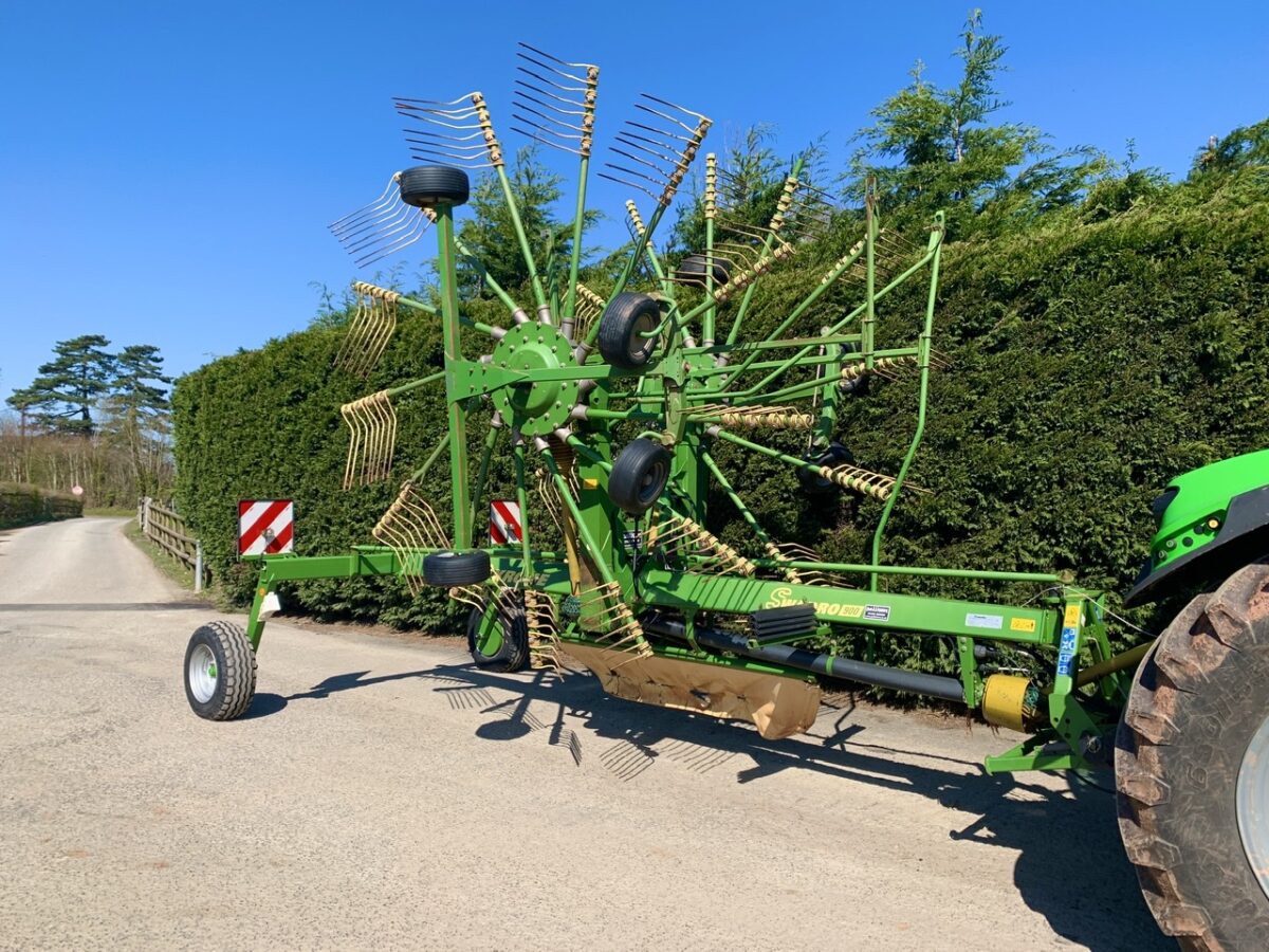Krone Swadro 900 double rotor rake - Pallisers of Hereford Ltd