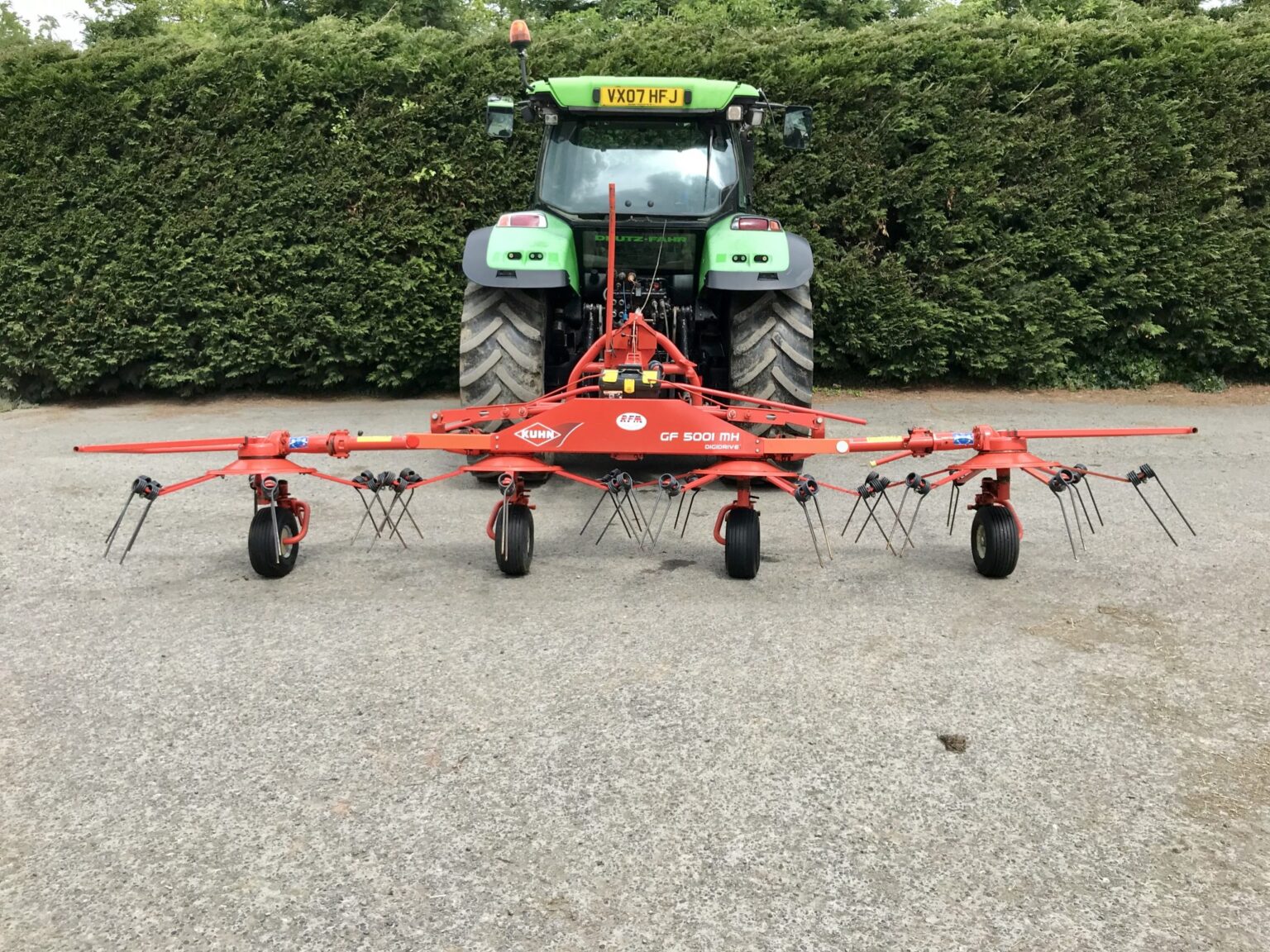 Kuhn GF 5001 MH - 4 rotor tedder - Pallisers of Hereford Ltd