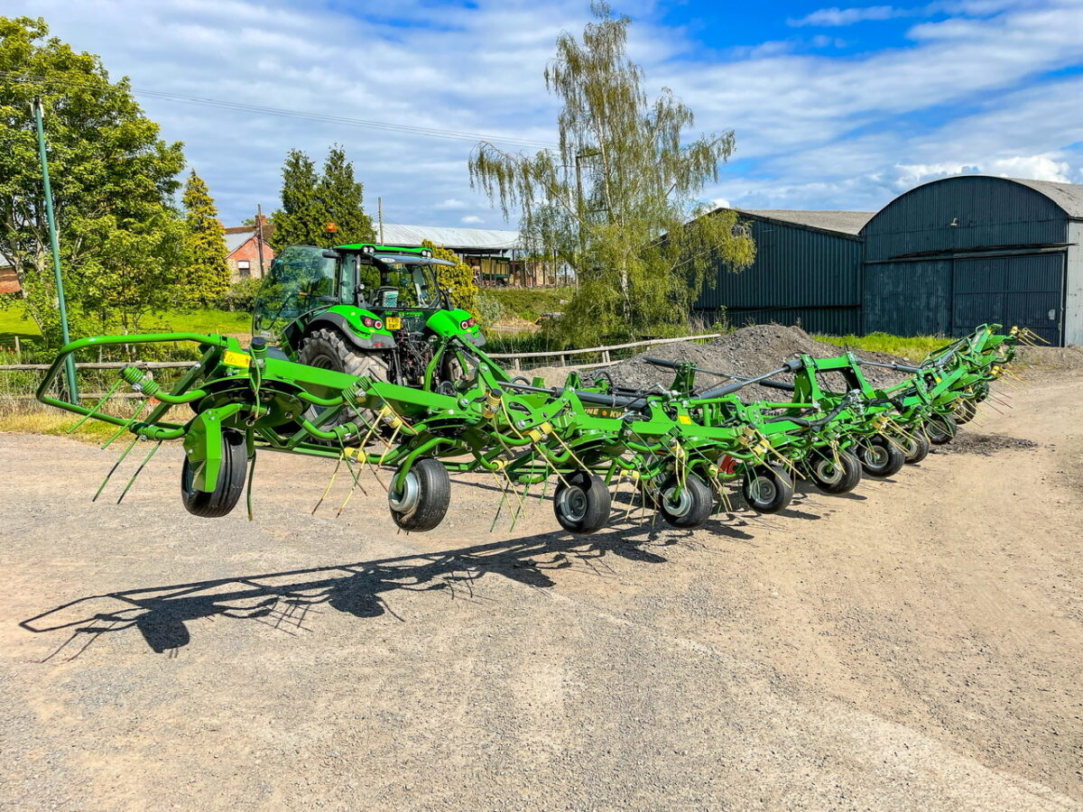 Krone KWT 1300 trailed tedder – ex demo – Pallisers of Hereford Ltd