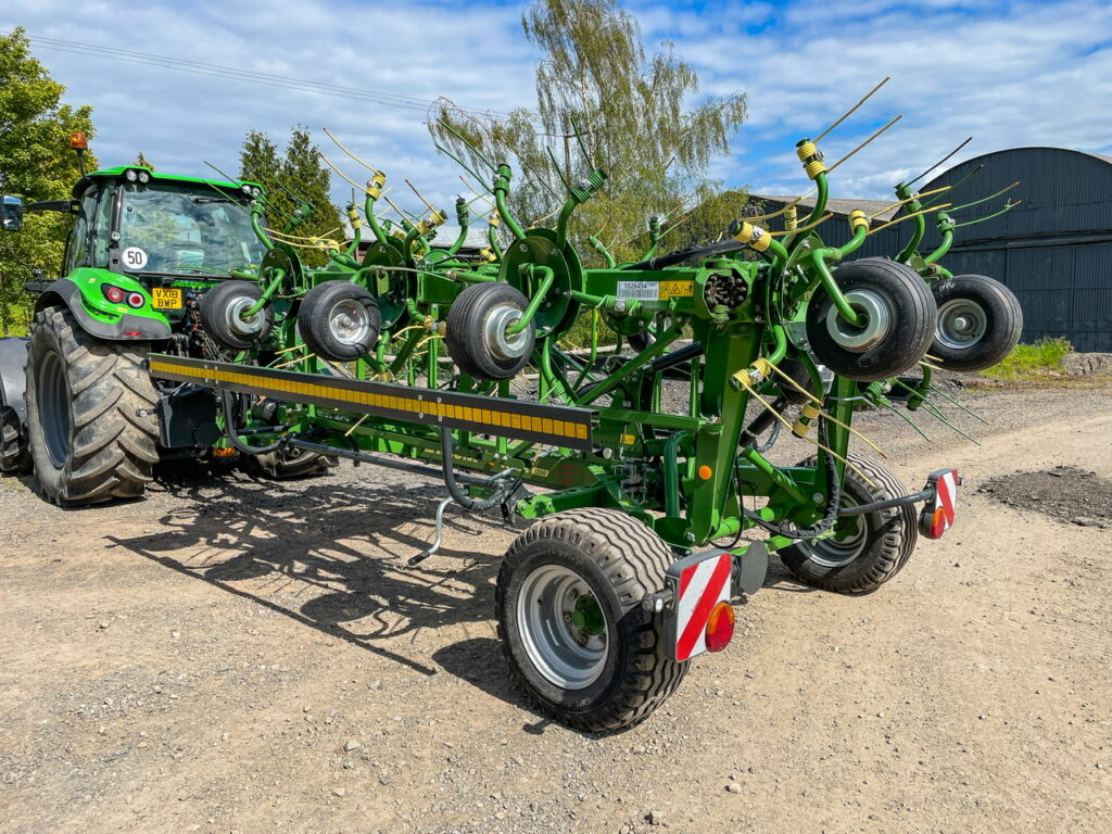 Krone KWT 1300 trailed tedder – ex demo – Pallisers of Hereford Ltd